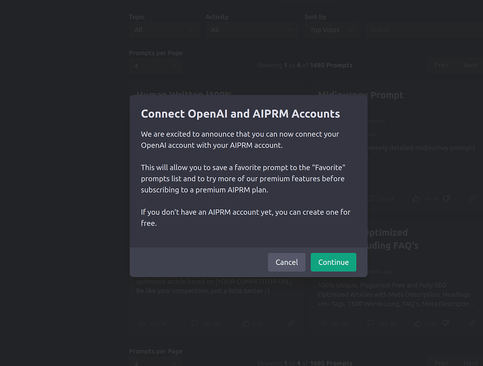 How to Link Your OpenAI to AIPRM account - AIPRM Training - AIPRM Community Forum